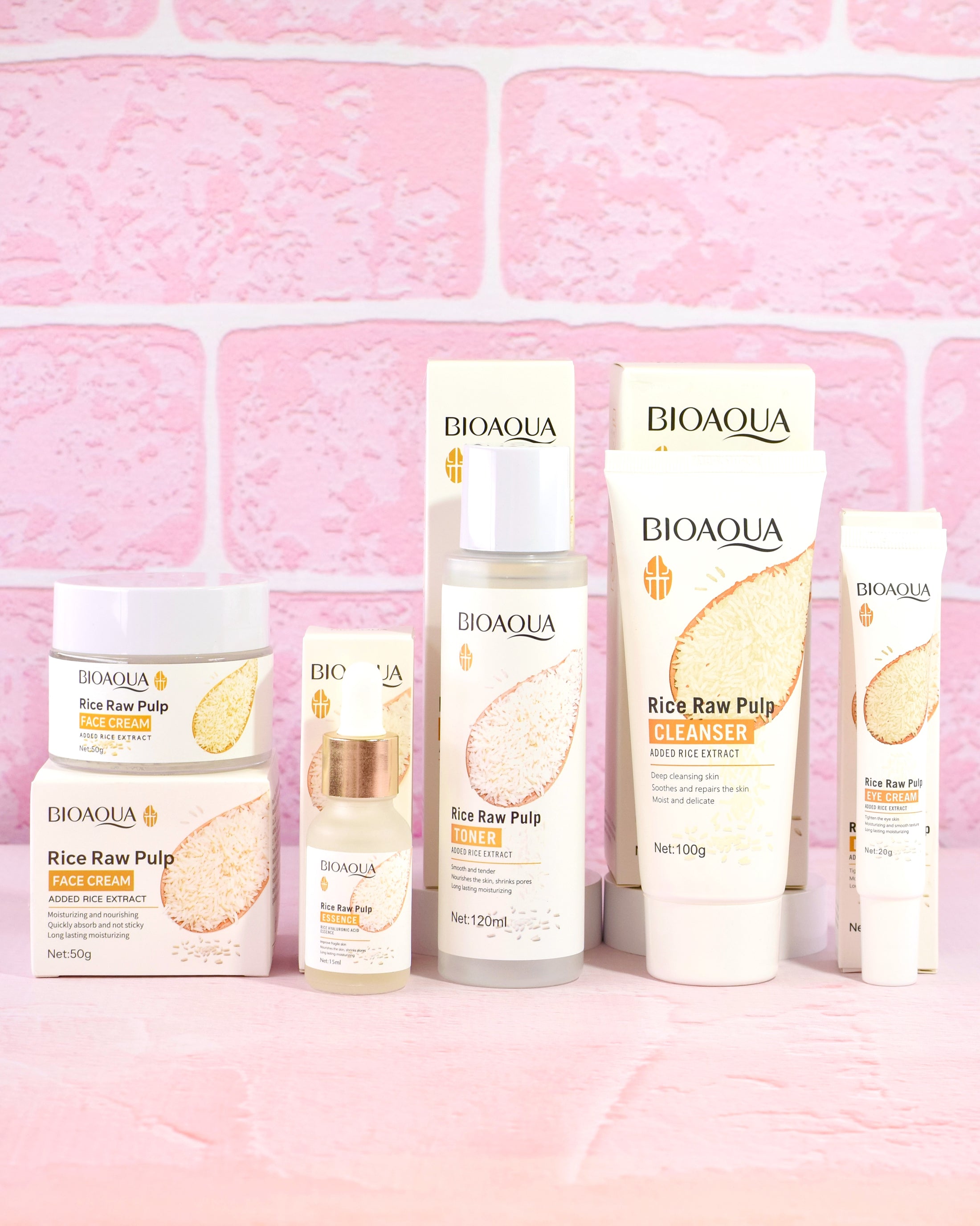 Kit de Arroz por 5 productos Bioaqua – Kofra Beauty co